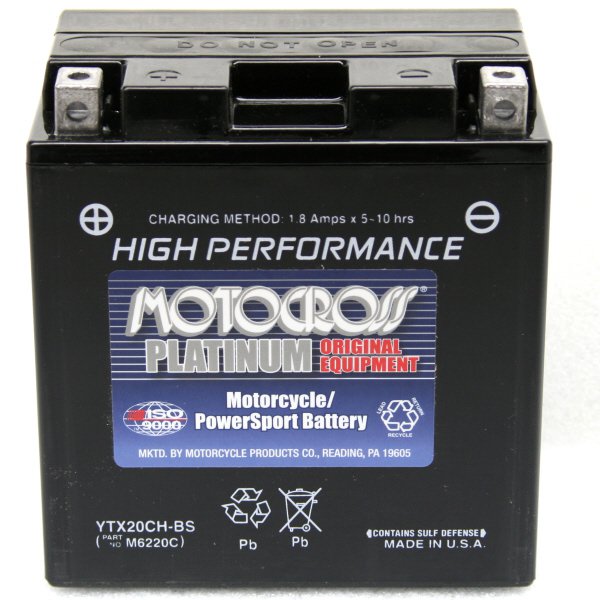 YTX20CH-BS Battery | Yuasa Motocross 12 Volt Motorcycle Batteries